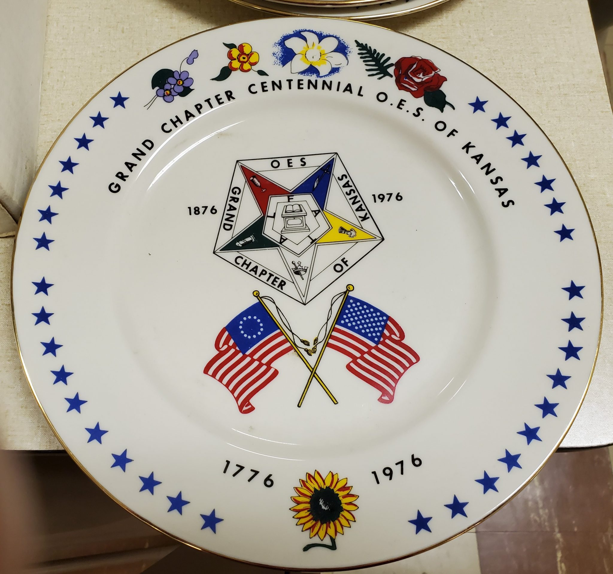 1976 Grand Chapter Centennial Plate – Kansas Grand Chapter